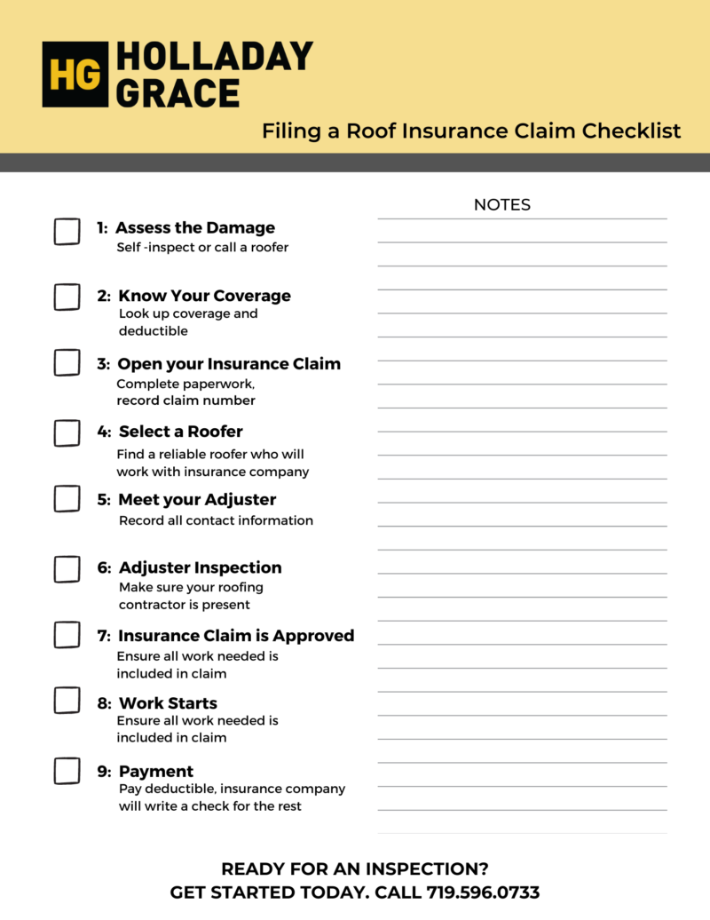 How To File a Roof Insurance Claim - Holladay Grace Roofing | Local ...